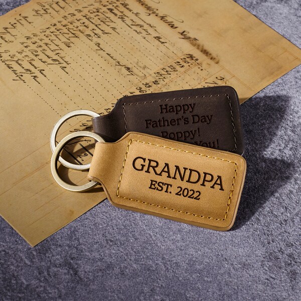 Grandpa Keychain - Etsy