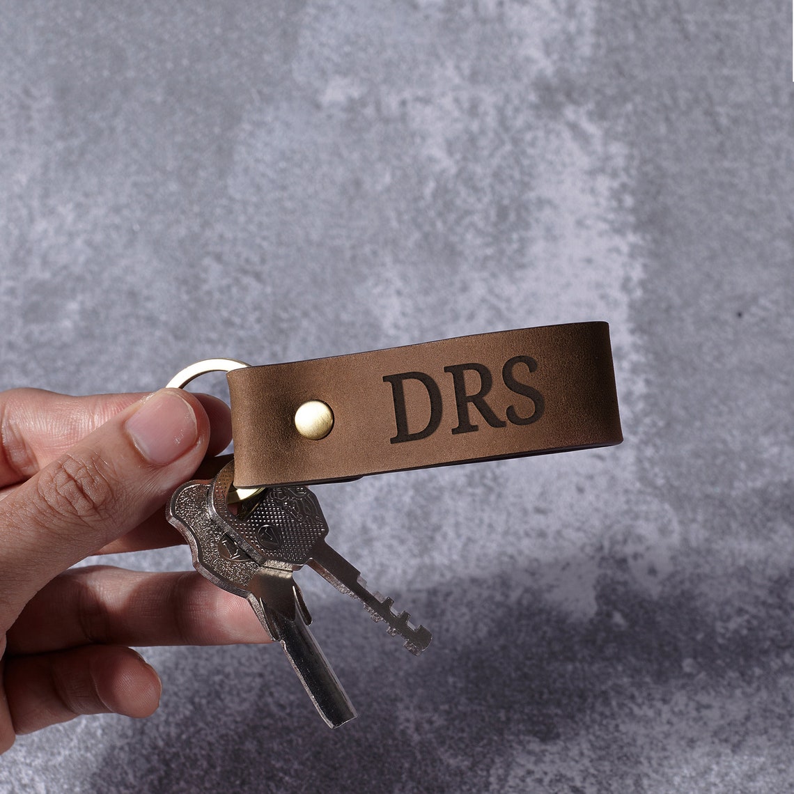 Monogram Keychain for Men Custom Keychain for Boyfriend - Etsy