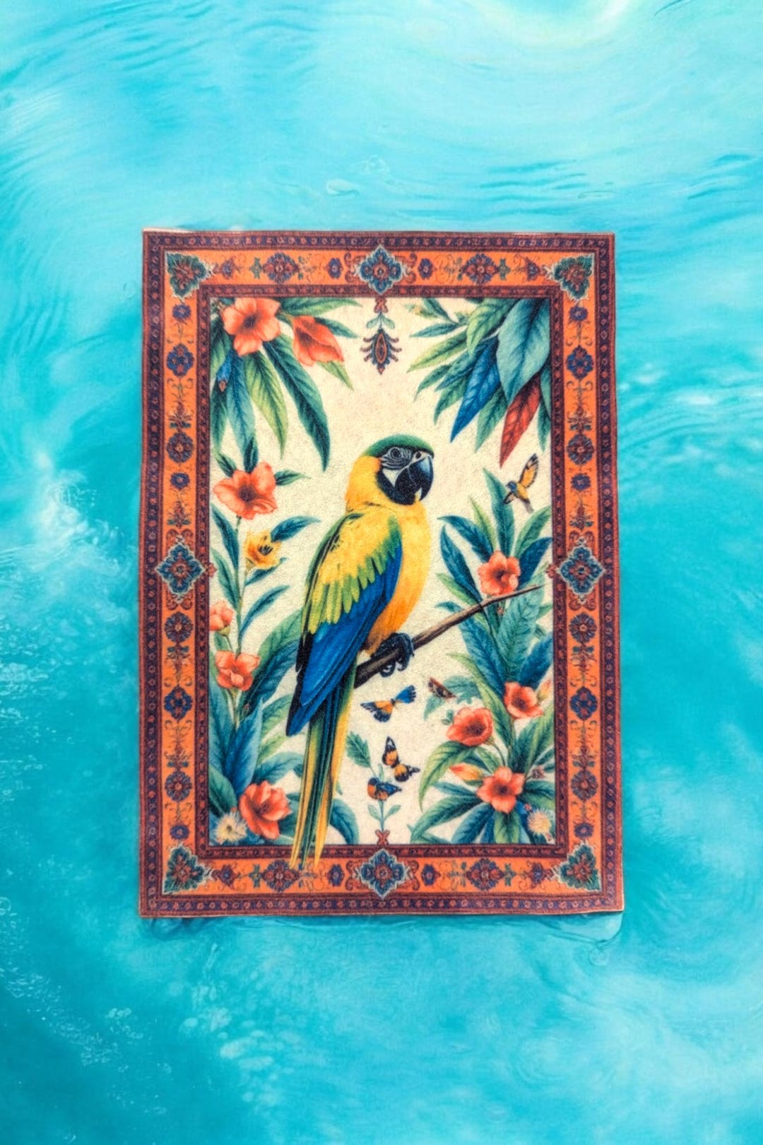 Tropical Parrot Macaw Doll House Rug Illusion 1:12 Scale Handmade ...