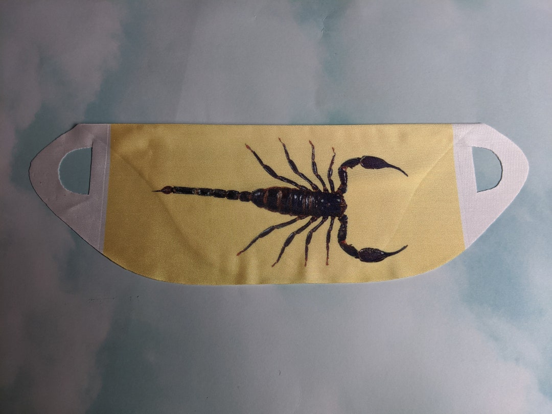 Scorpion Scary Photo Horror Fashion Face Mask Drape Polyester - Etsy
