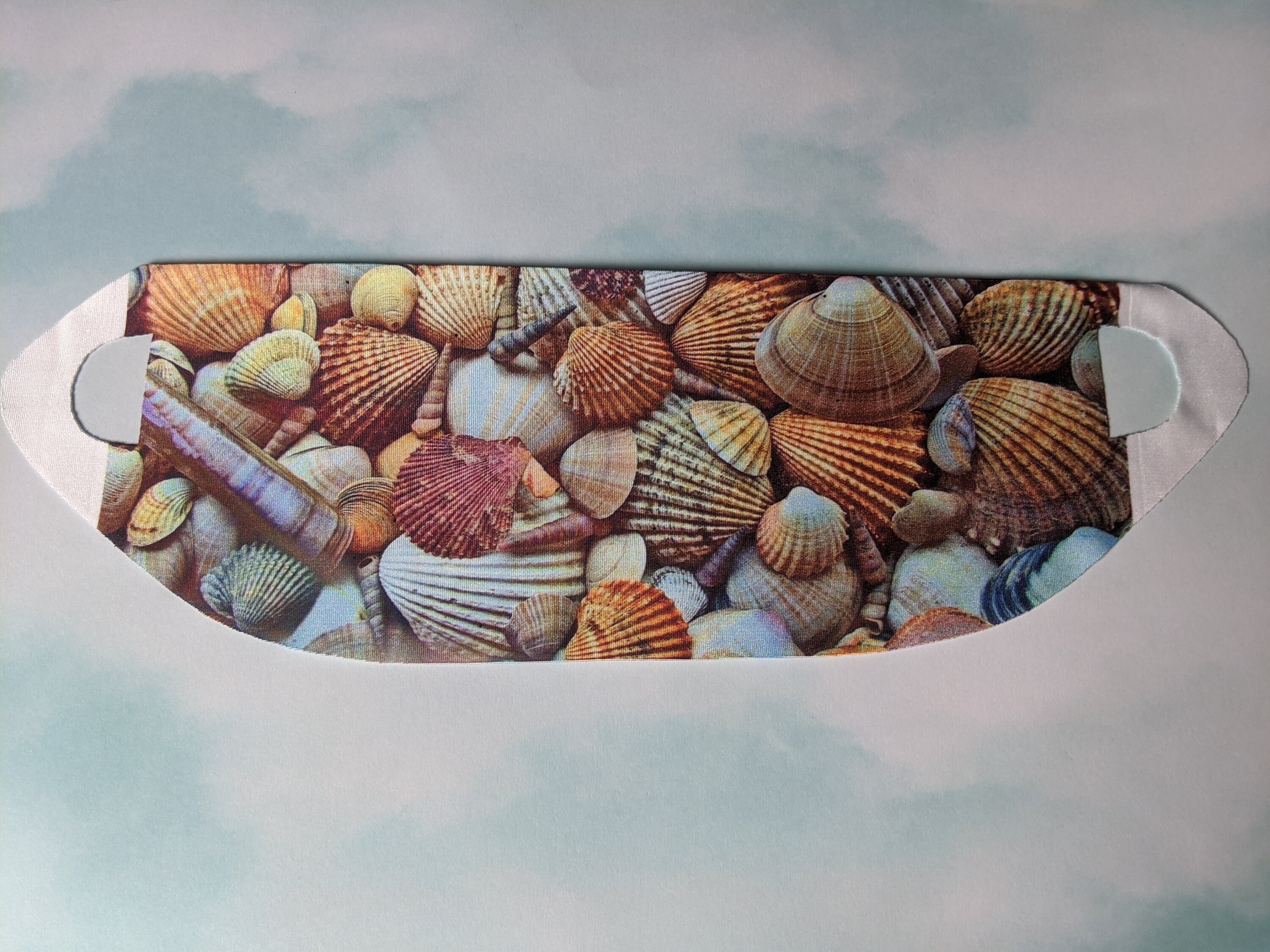 Florida Seashell Fashion Face Mask Washable Polyester Cover | Etsy