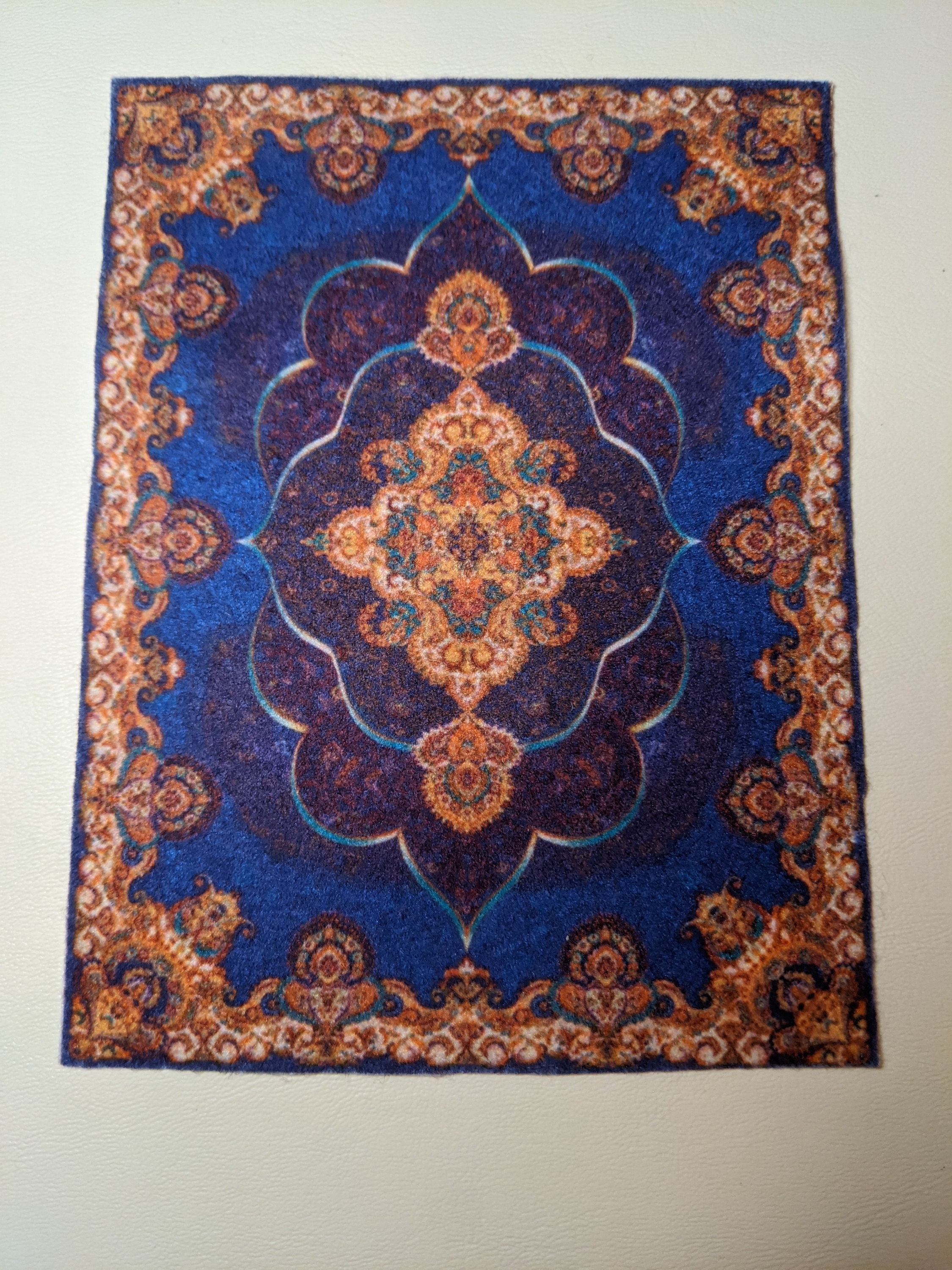 Indigo Dollhouse Persian Rug Illusion 1:12 Scale Handmade | Etsy