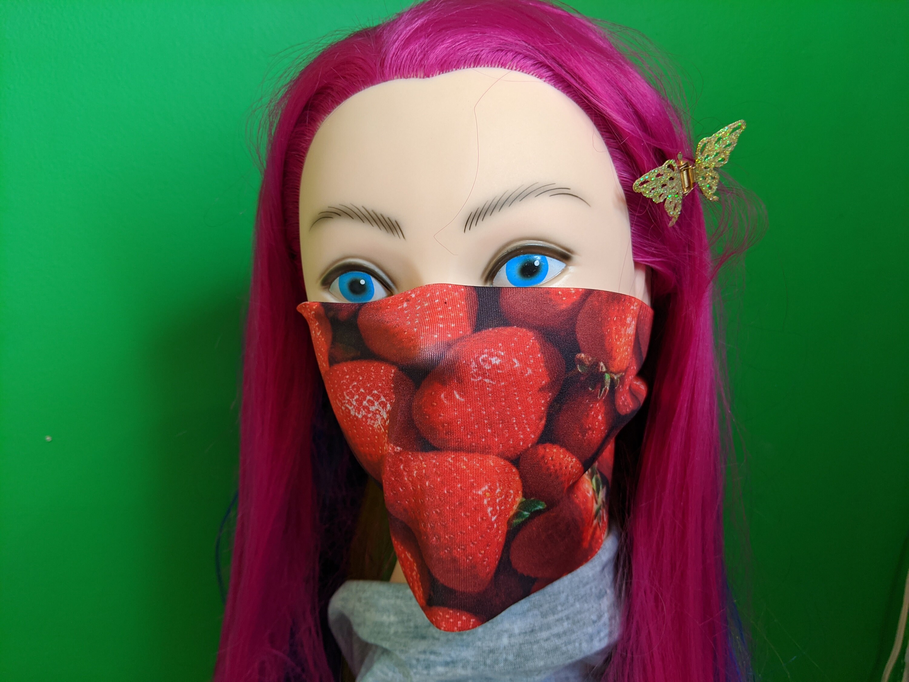 Luscious Strawberry Fashion Face Mask Washable Polyester Cover - Etsy