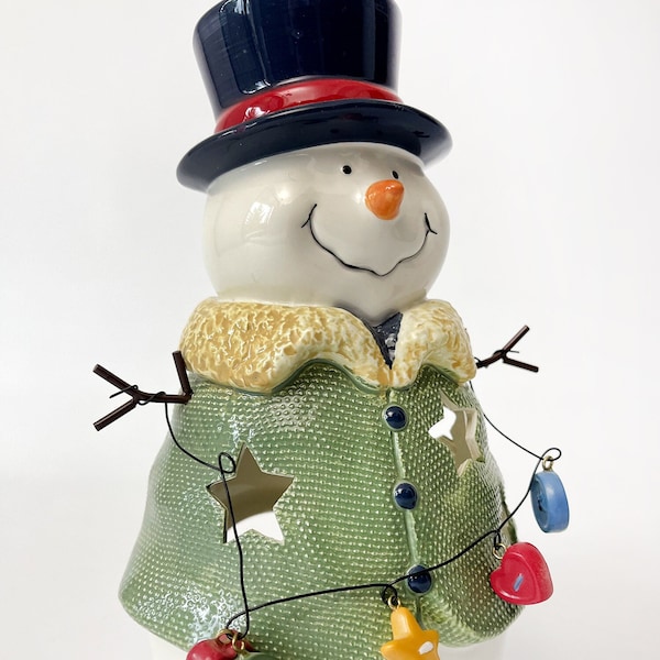 Snowman Tea Light - Etsy