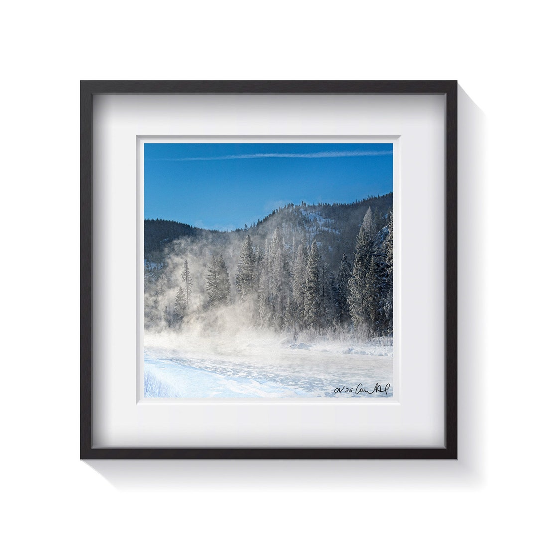 50 Below - Black Foot River in Missoula Montana - Winter River and Snow ...
