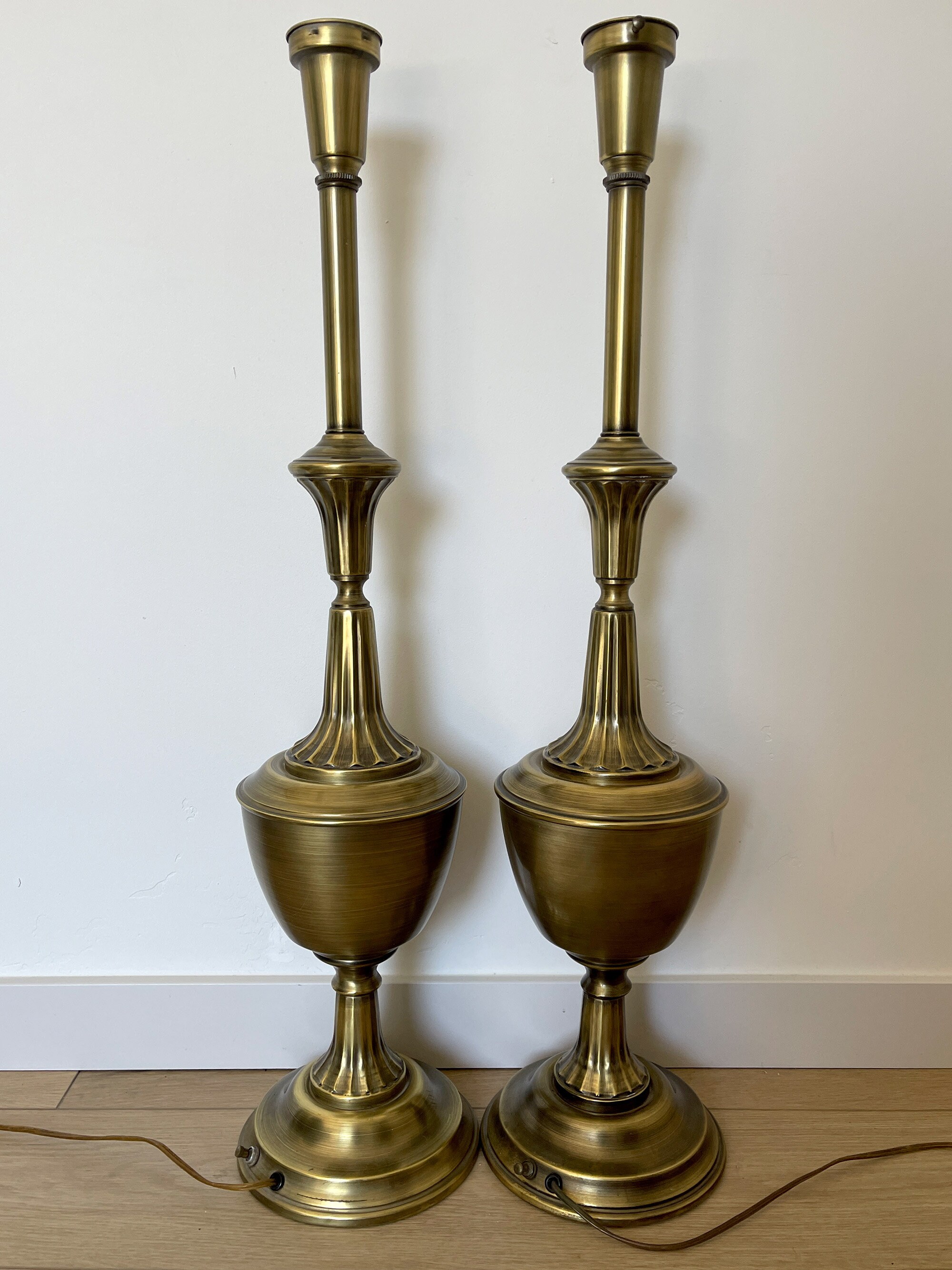 Vintage Pair of MCM Rembrandt Masterpiece 3806 Brass Table Lamp by ...