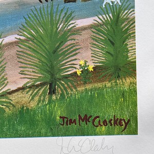 Vintage Taos Pueblo Lithograph Print by Jim Burns Mccloskey - Signed ...