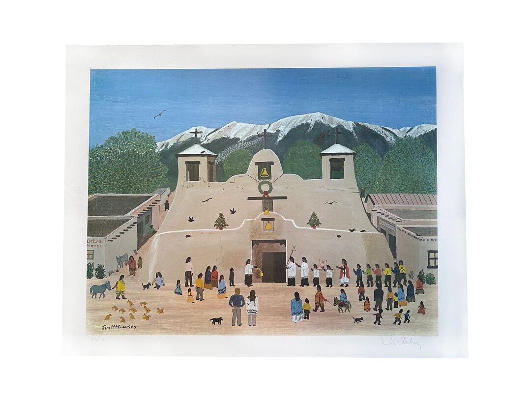 Vintage Taos Pueblo Indian Village Church St Augustine Isleta Pueblo ...