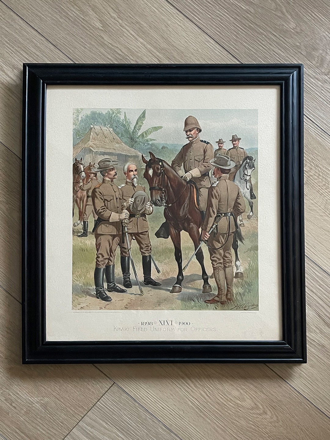 Set of 5 Antique Framed Henry Alexander HA Ogden Law Enforcement and ...