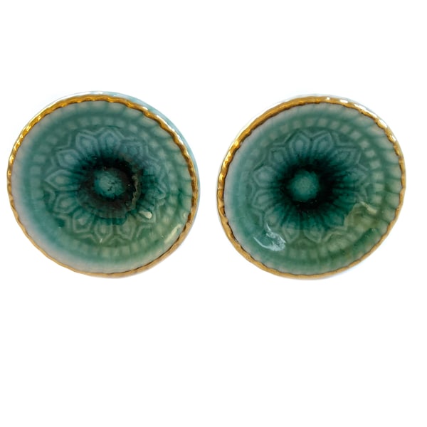 Teal Knobs - Etsy