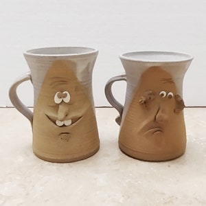 Funny 3D Face Mug, Signed Studio Pottery Face Mug, Cup, Tea Coffee Mug ...