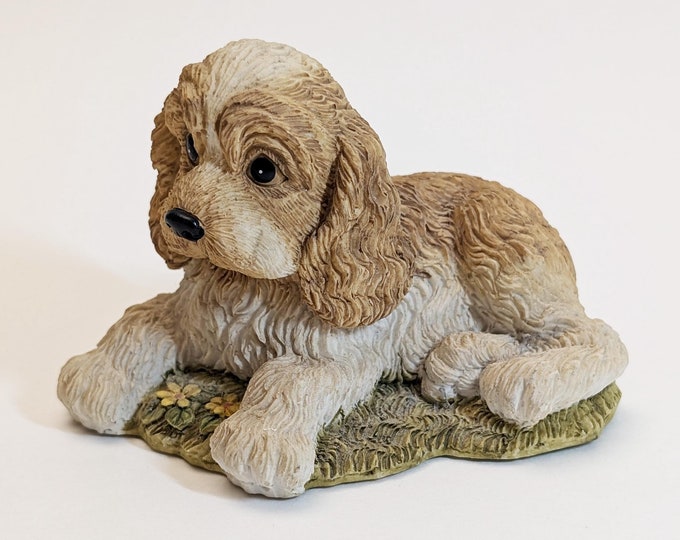 Sandicast Cocker Spaniel Dog Sculpture, Knick Knack, Puppy Realistic ...