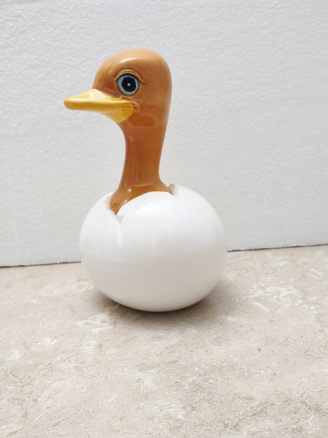 Ceramic Ostrich Money Bank, Hatching From Egg Piggy Bank, Playful Home ...