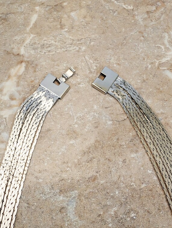 10 Strands Stainless Steel Herringbone Chain Necklace… - Gem