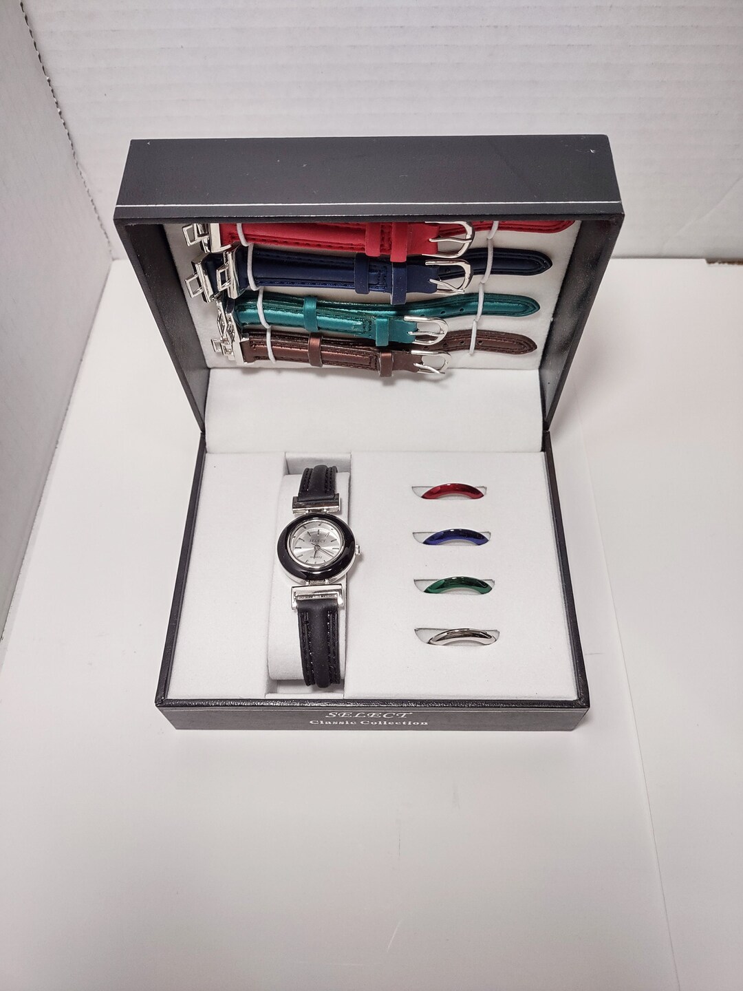 Boxed Interchangeable Color Watch Set / 5 Seperate Looks / 1 Watch 5 ...