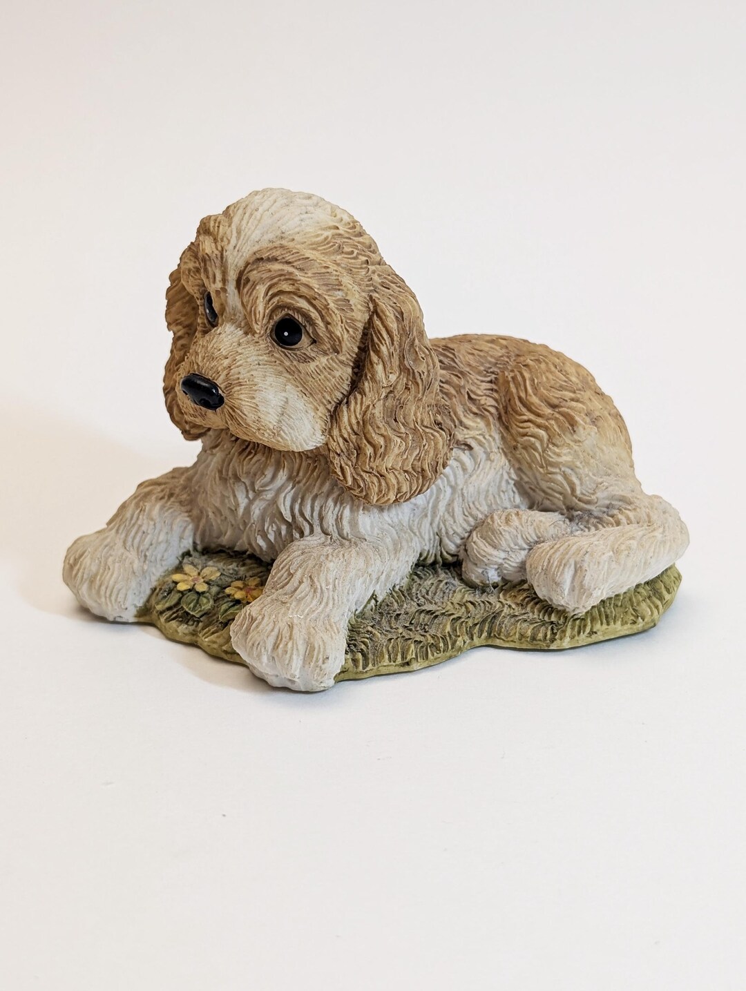 Sandicast Cocker Spaniel Dog Sculpture, Knick Knack, Puppy Realistic ...