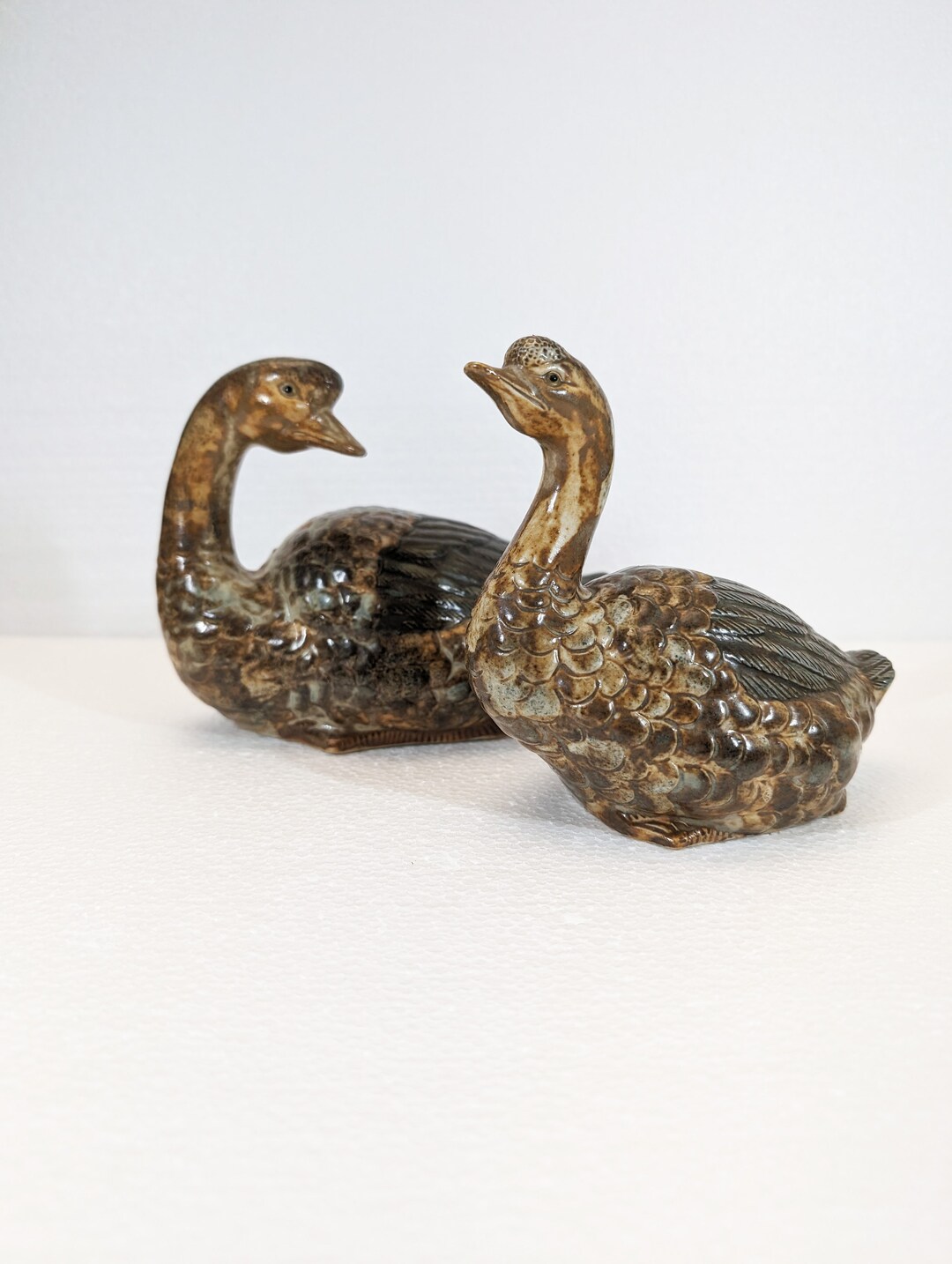 Japanese Ceramic Geese Figurines, Pair Vintage Japan, Home Décor ...