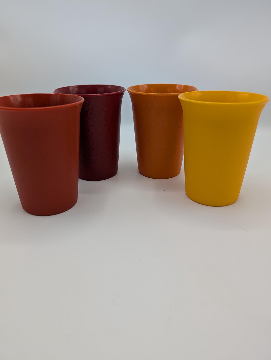 Tupperware Colorful Plastic Juice Cups, Durable Plastic in 4 Colors ...