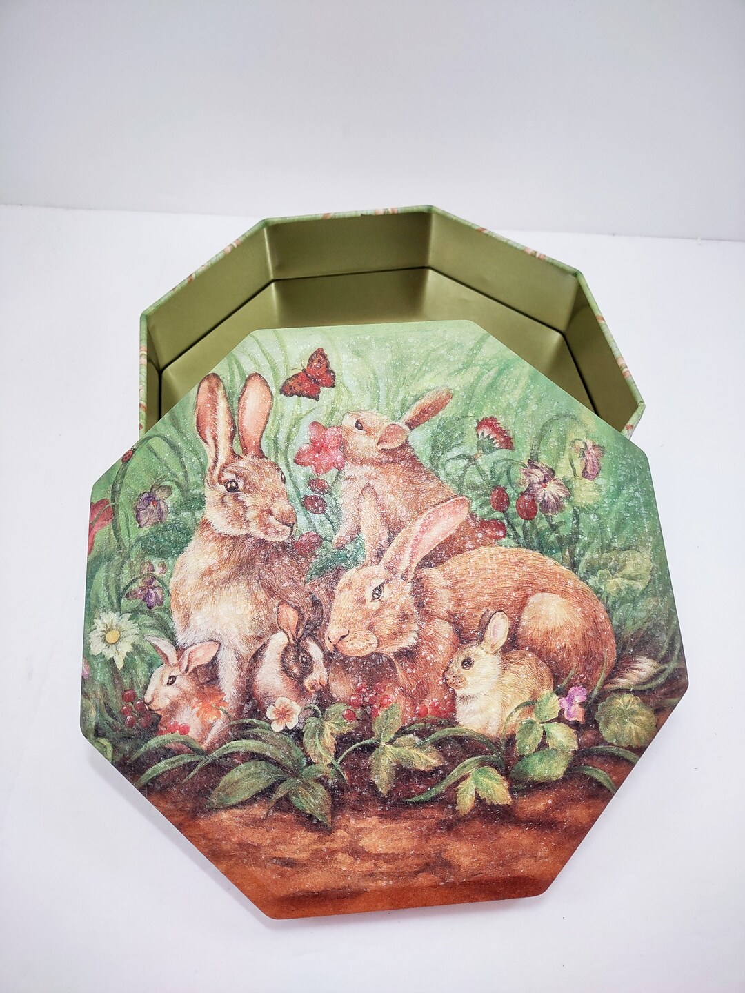 Purdy's Chocolate Tin, Bunny Rabbit Family Collector Box, All Around ...