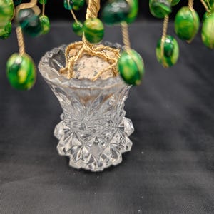 Beaded Tree of Life, Glass Seed Bead Hand Crafted Tree, Green & Gold, 6 ...