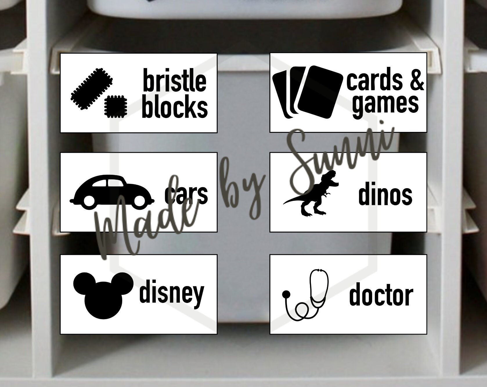 VINYL Toy Organization Toy Bin Labels Toy Storage Picture - Etsy