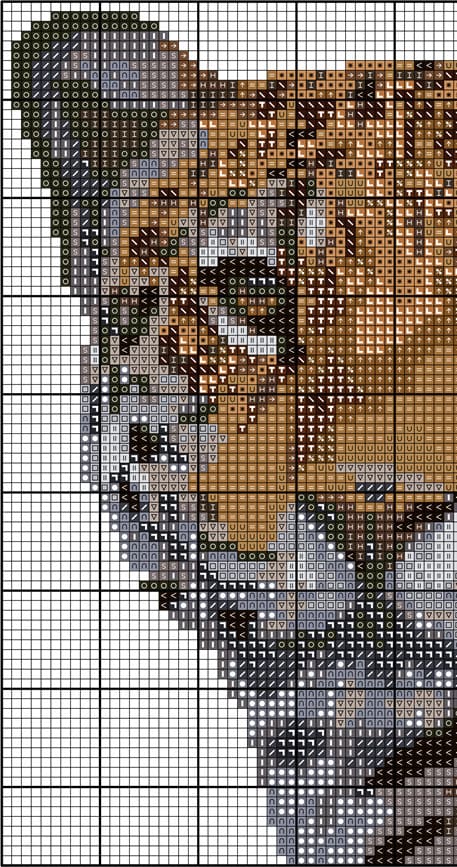 Jaguar Cross Stitch Pattern PDF Pattern Digital Download Modern Cross ...