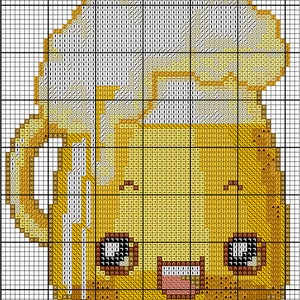 Beer Cross Stitch Pattern PDF Pattern Digital Download Counted - Etsy UK