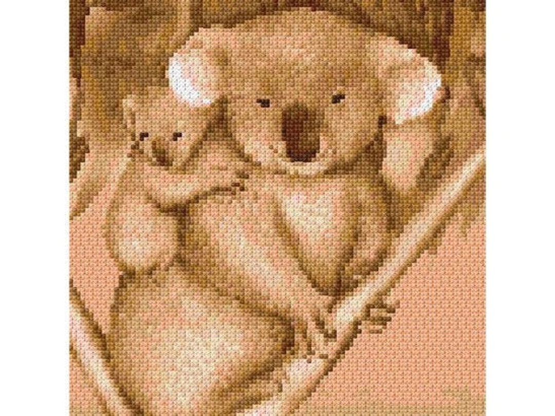 Koala Cross Stitch Pattern PDF Pattern Digital Download Counted Cross ...