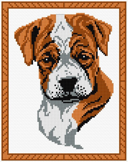 Boxer Dog Cross Stitch Pattern PDF Pattern Digital Download - Etsy