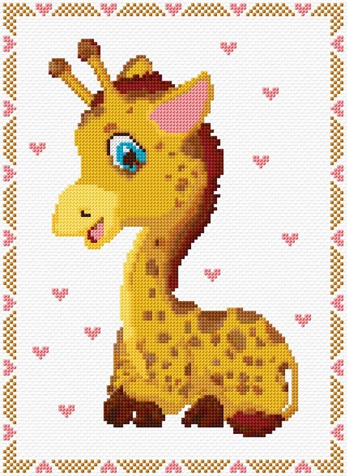 Giraffe Cross Stitch Pattern PDF Pattern Digital Download | Etsy