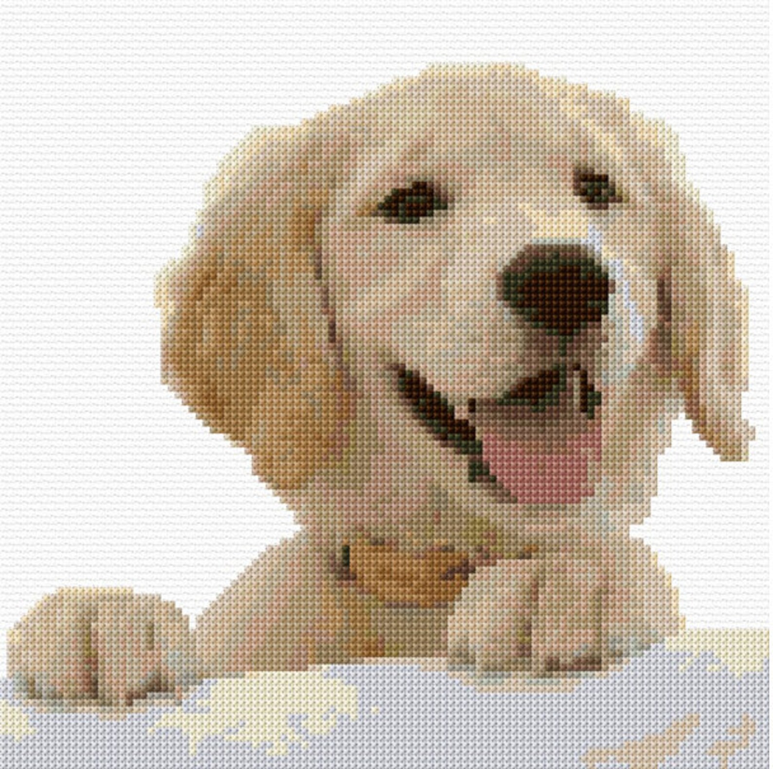 Labrador Puppy Cross Stitch Pattern PDF Pattern Digital - Etsy