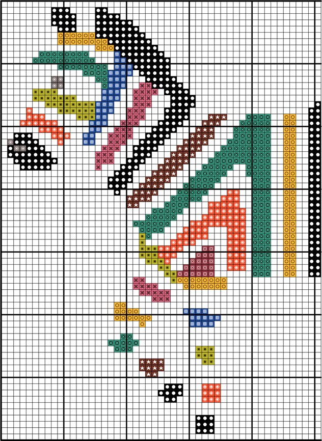 Colourful Zebra Cross Stitch Pattern PDF Pattern Digital - Etsy