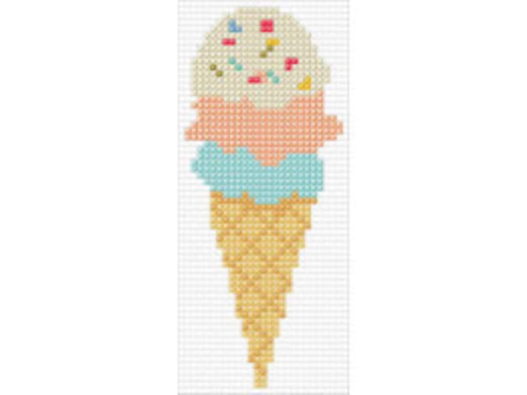 Ice Cream Cross Stitch Pattern PDF Pattern Digital Download Modern ...