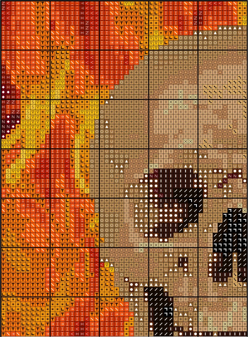 Skull With Flames Cross Stitch Pattern PDF Pattern Digital Download ...