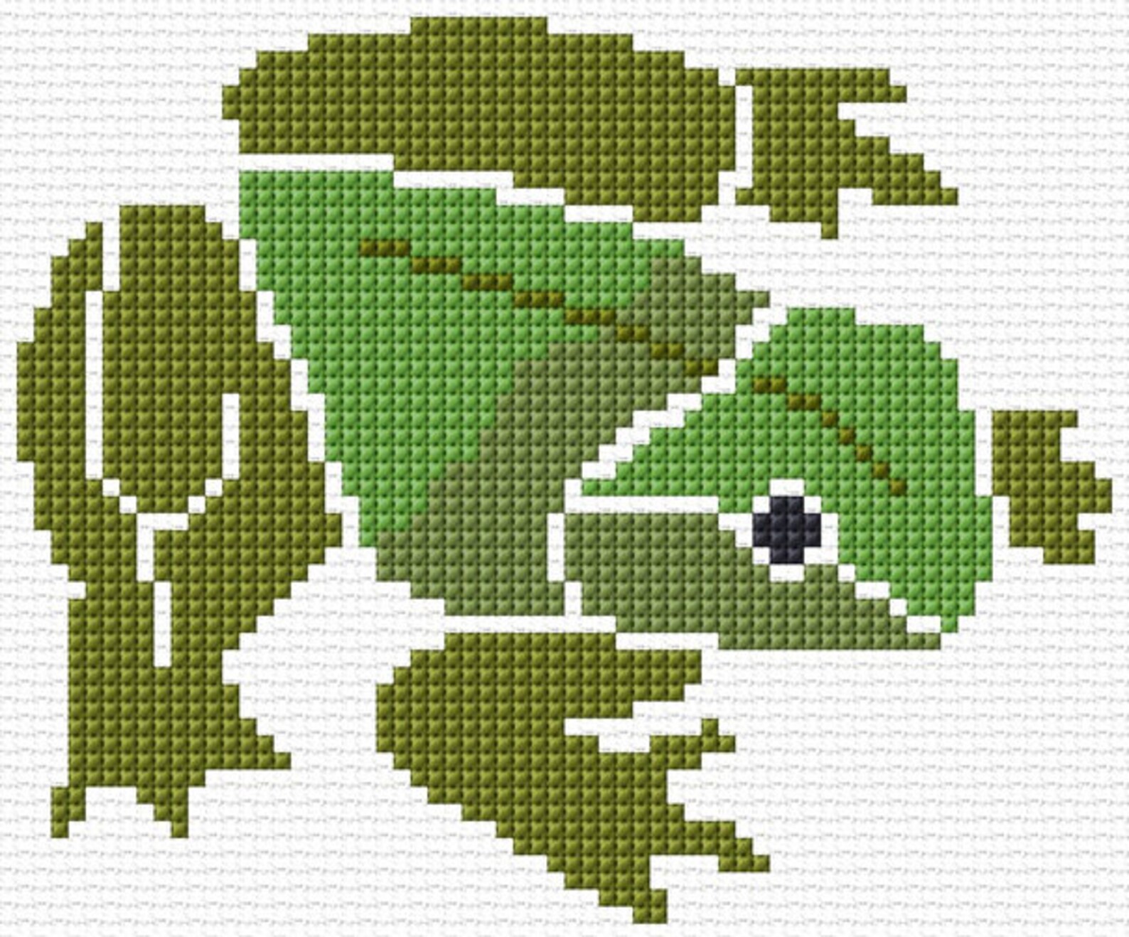 Small Frog Cross Stitch Pattern PDF Pattern Digital Download Modern ...
