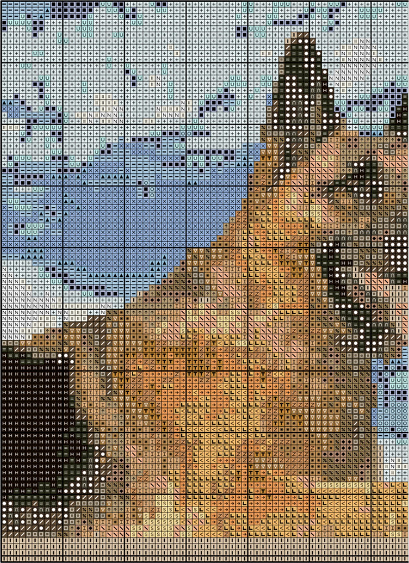 German Shepherd Cross Stitch Pattern PDF Pattern Digital - Etsy