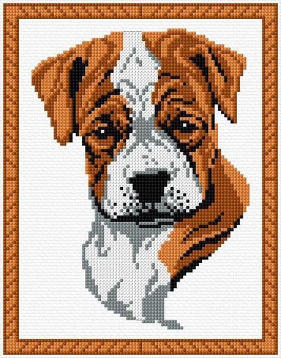 Boxer Dog Cross Stitch Pattern PDF Pattern Digital Download - Etsy