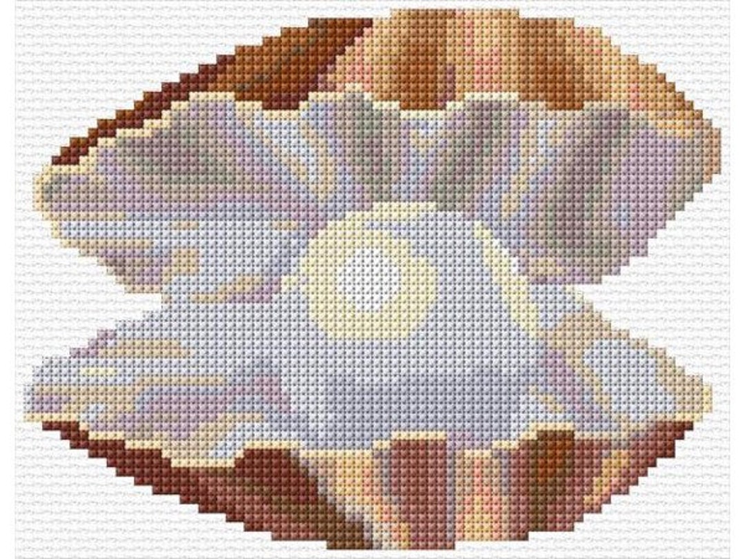 Sea Shell Cross Stitch Pattern PDF Pattern Digital Download Counted ...