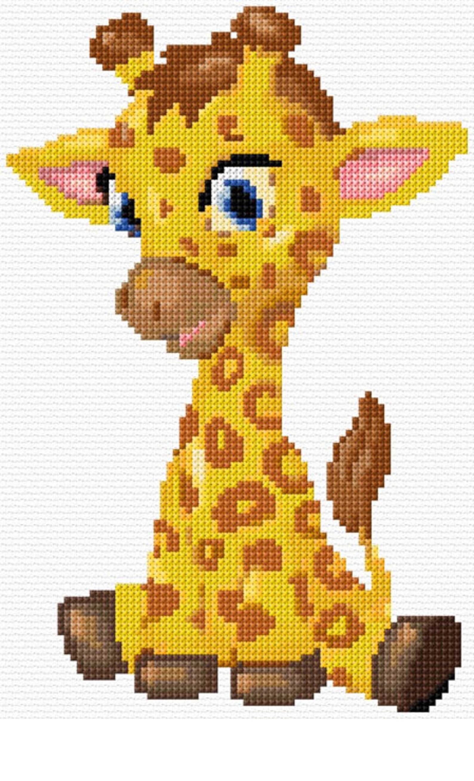 Giraffe Cross Stitch Pattern PDF Instant Download Animal Cross Stitch ...