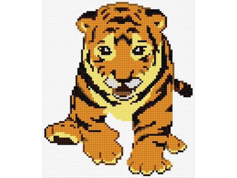 Tiger Cross Stitch Pattern PDF Pattern Digital Download | Etsy
