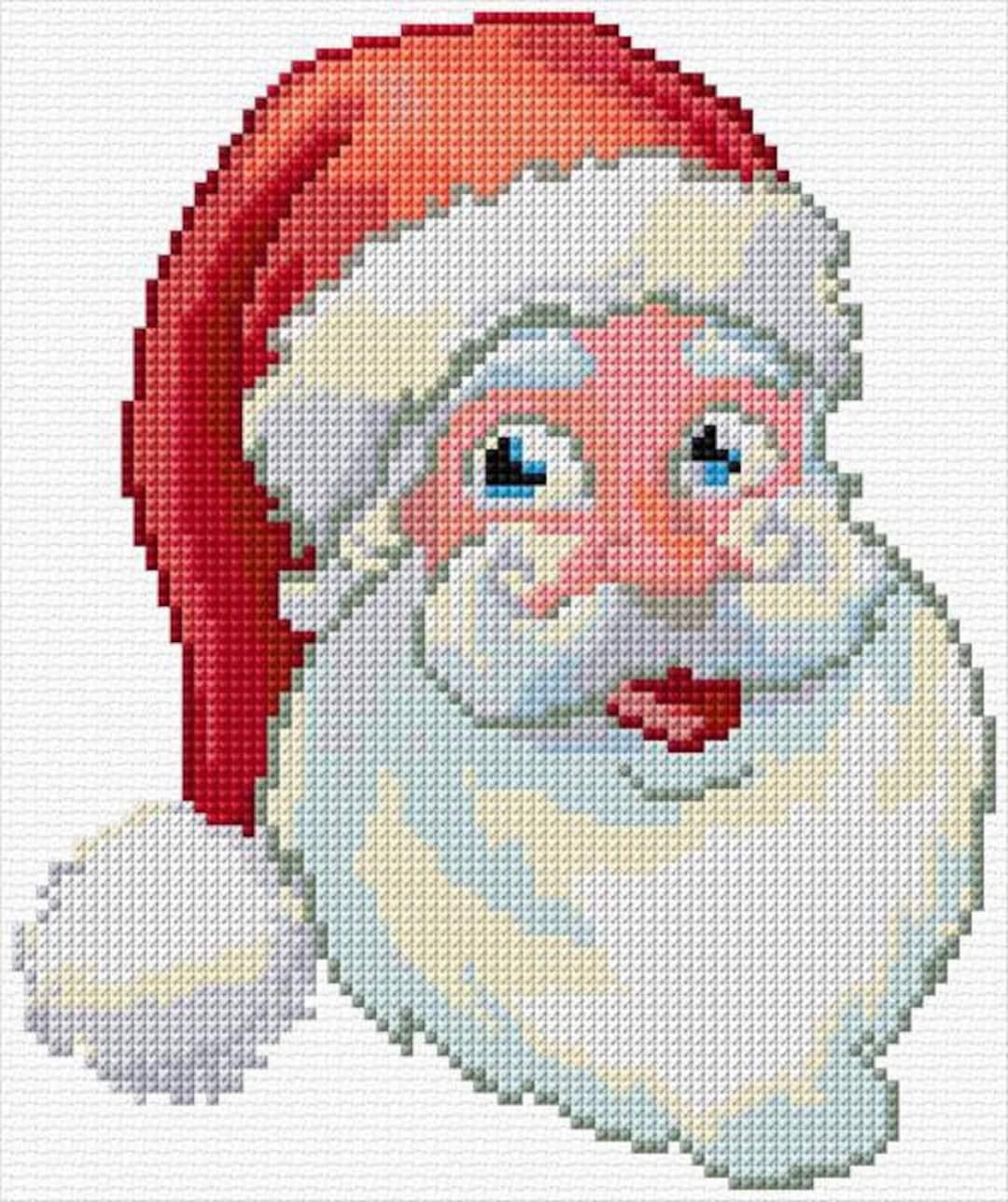 Santa Claus Christmas Cross Stitch Pattern PDF Pattern Digital Download ...