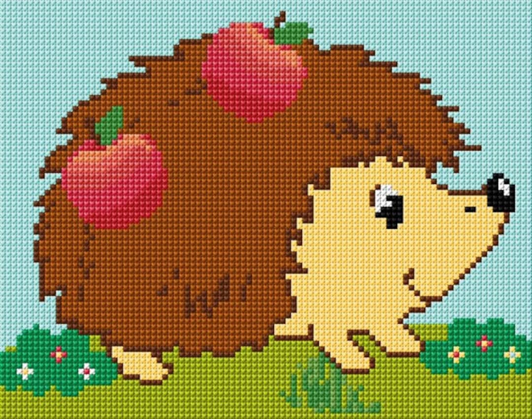 Hedgehog Cross Stitch Pattern PDF Pattern Digital Download Counted ...
