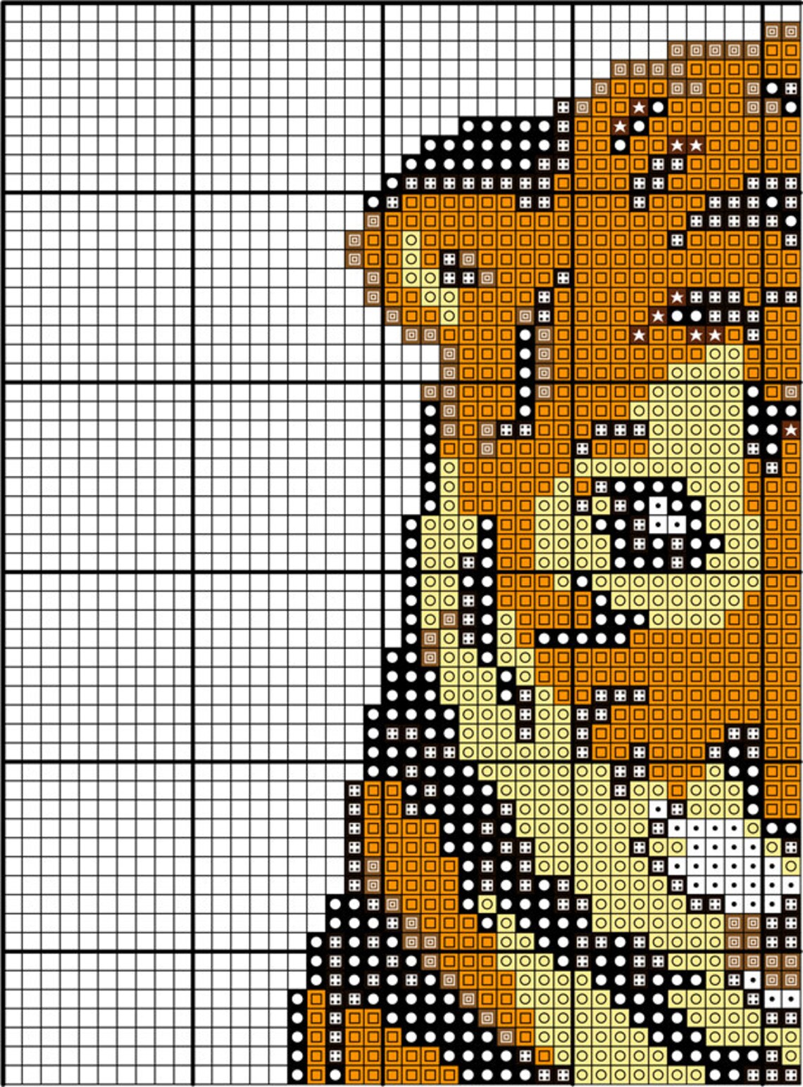 Tiger Cross Stitch Pattern PDF Pattern Digital Download | Etsy