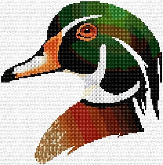 Duck Cross Stitch Pattern PDF Pattern Digital Download Counted - Etsy