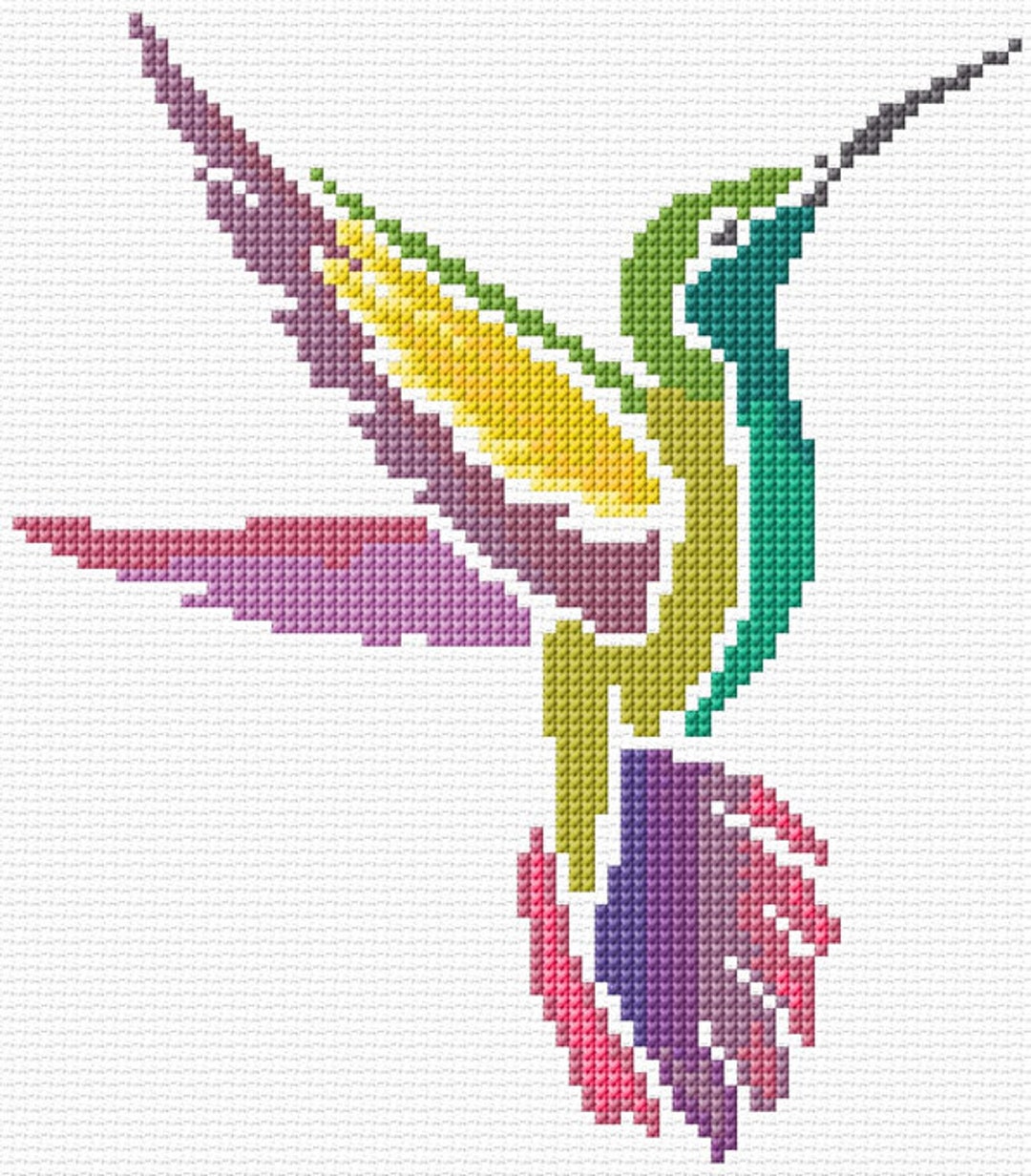 Hummingbird Cross Stitch Pattern PDF Pattern Digital Download Counted ...