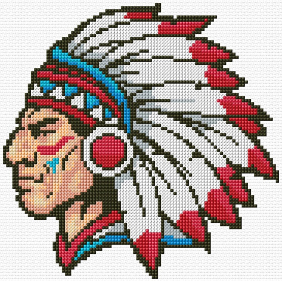 Native American Cross Stitch Pattern PDF Pattern Digital Download ...