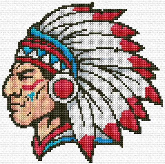 Native American Cross Stitch Pattern PDF Pattern Digital | Etsy