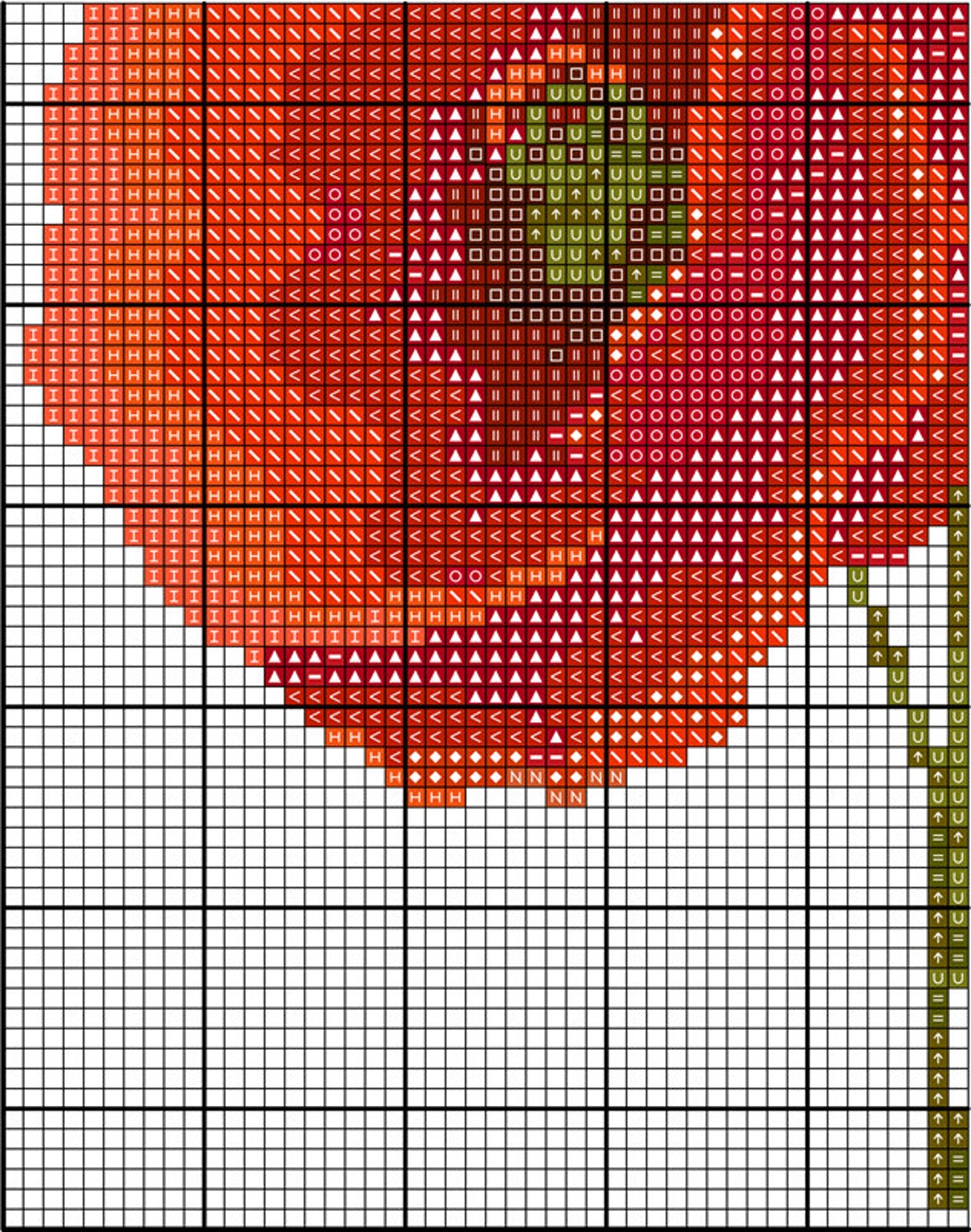 Poppy Cross Stitch Pattern PDF Pattern Digital Download - Etsy
