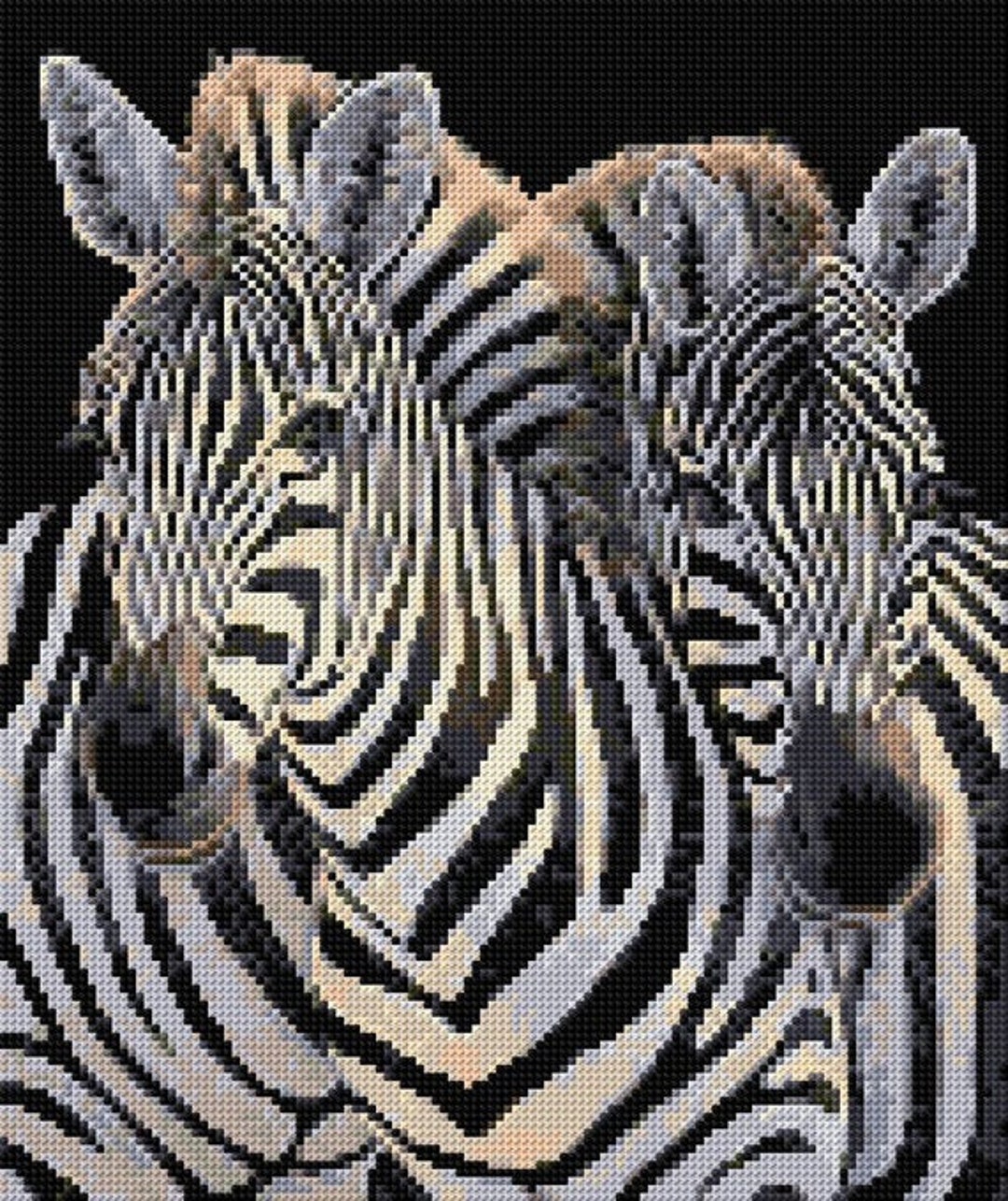 Zebra's Cross Stitch Pattern PDF Pattern Digital Download Counted Cross ...