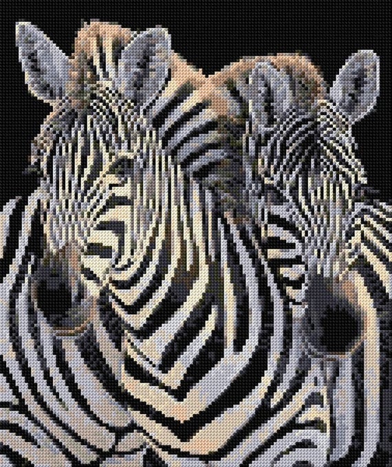 Zebra's Cross Stitch Pattern PDF Pattern Digital Download - Etsy Canada